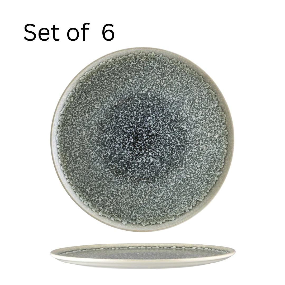 Porcelain Flat Platter 320 mm Set of 6 for Mains & Sharing | Bonna Thar ...