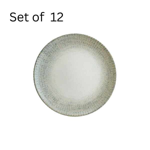 BONNA SWAY ROUND COUPE PLATE 17cm. Black coupe plate with a beautiful ...