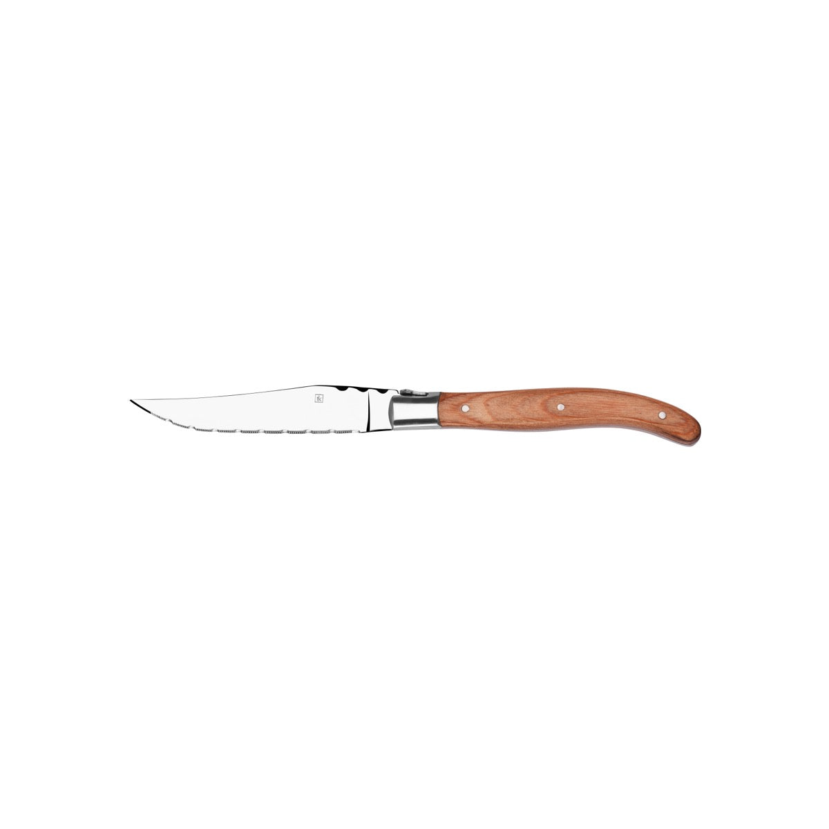 TABLEKRAFT PARIS STEAK KNIFE WOOD PAKAWOOD POINTED TIP S/S (Set of 12 ...